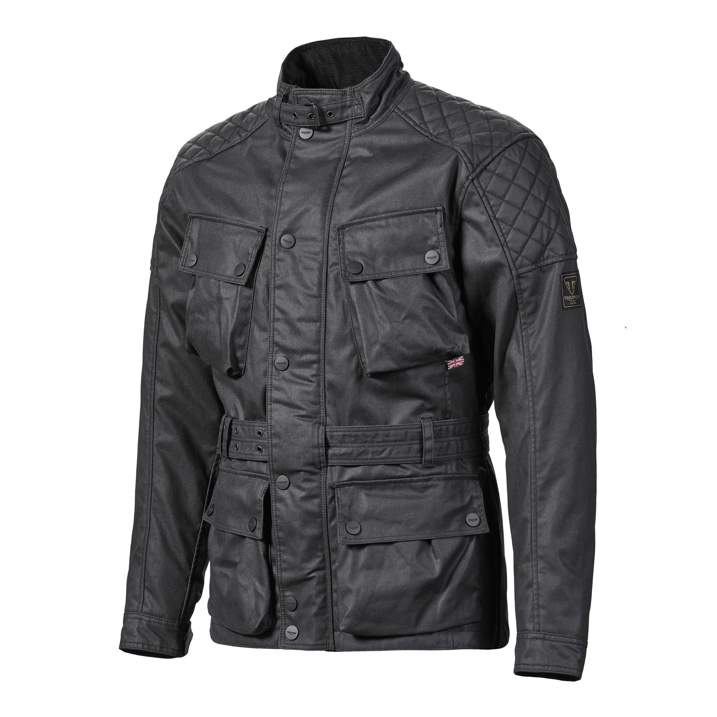 Triumph Beck 2 Black Waxed Jacket - MTHS20106 – Destination Motorcycles